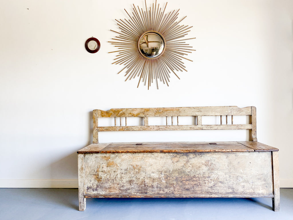 19th Century Eastern European Box Bench – Rebecca Christie Miller
